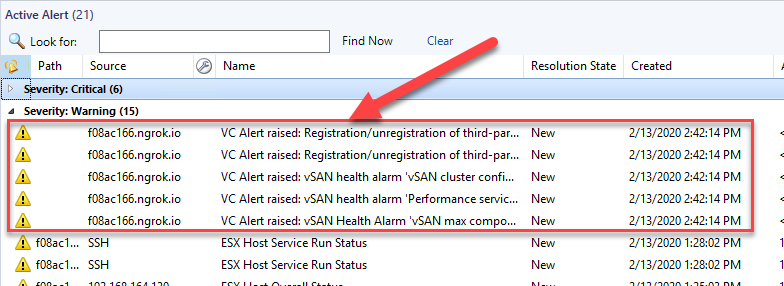 KB: How to change the vCenter alert to SCOM alert generation